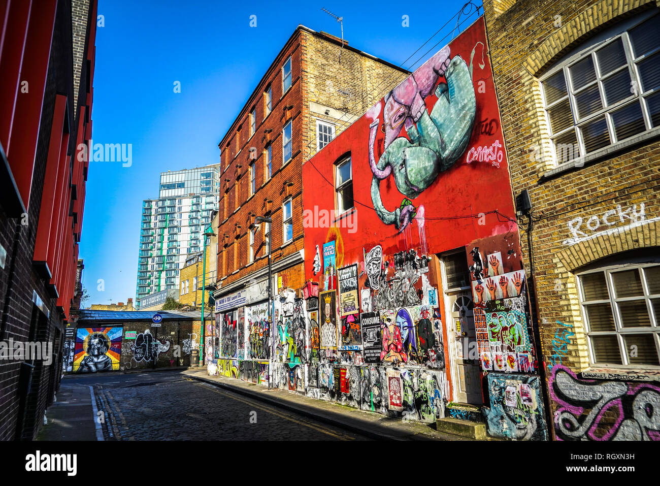 Gentrification of shoreditch hi-res stock photography and images - Alamy