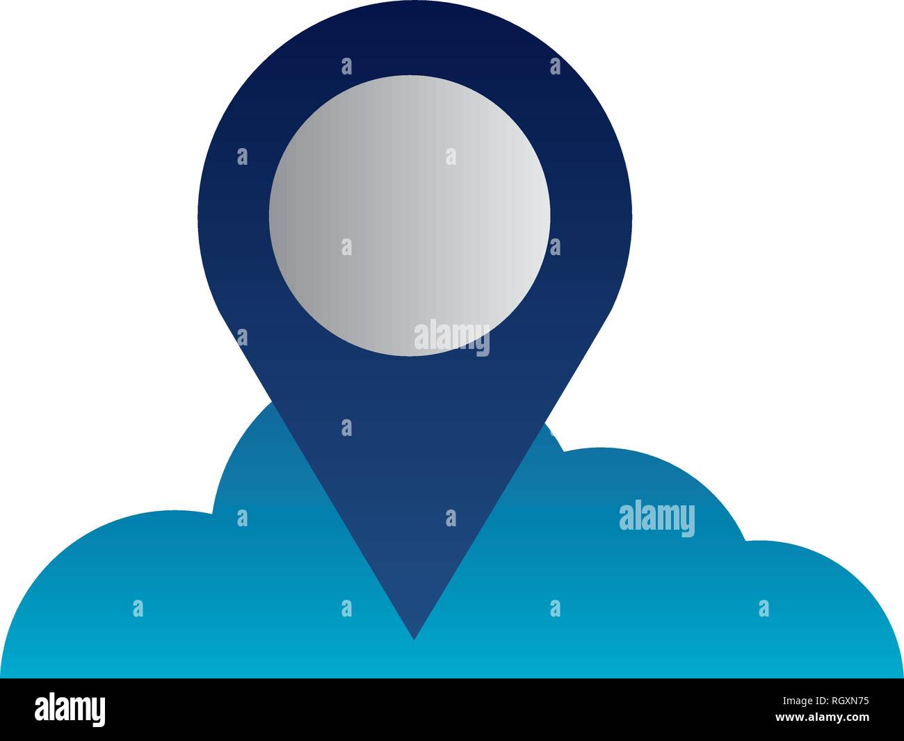 cloud computing navigation location map Stock Vector Image & Art - Alamy