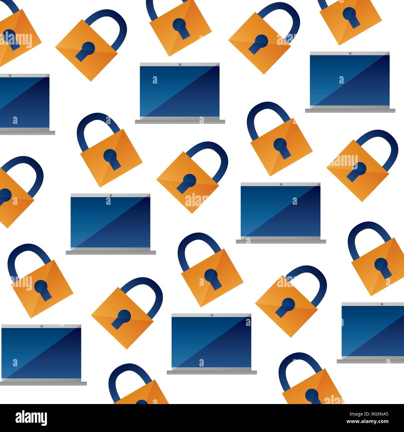 background laptop computer security pattern Stock Vector Image & Art ...