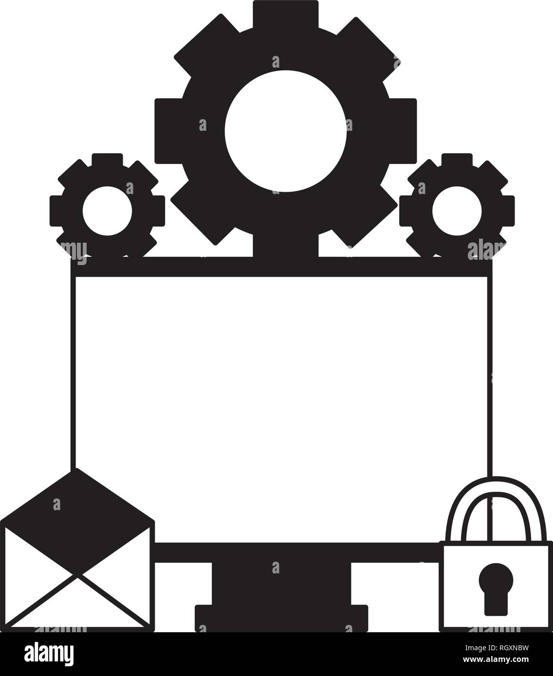 Email settings Stock Vector Images - Alamy