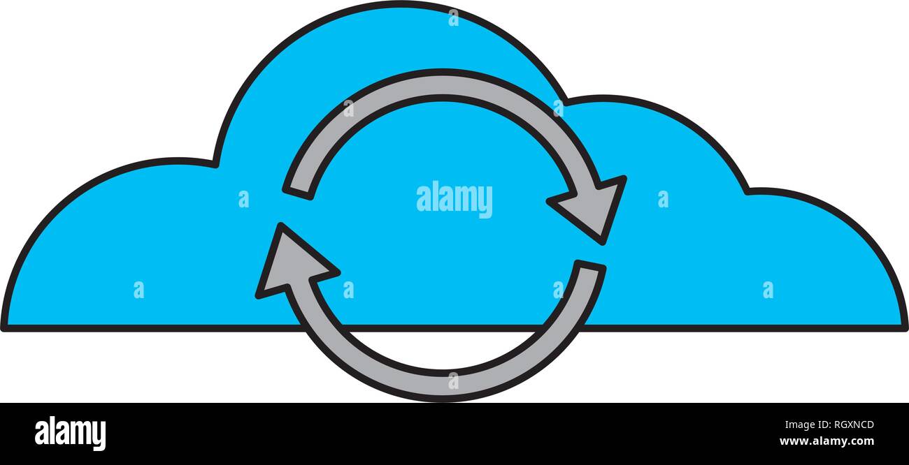cloud computing reload data Stock Vector Image & Art - Alamy