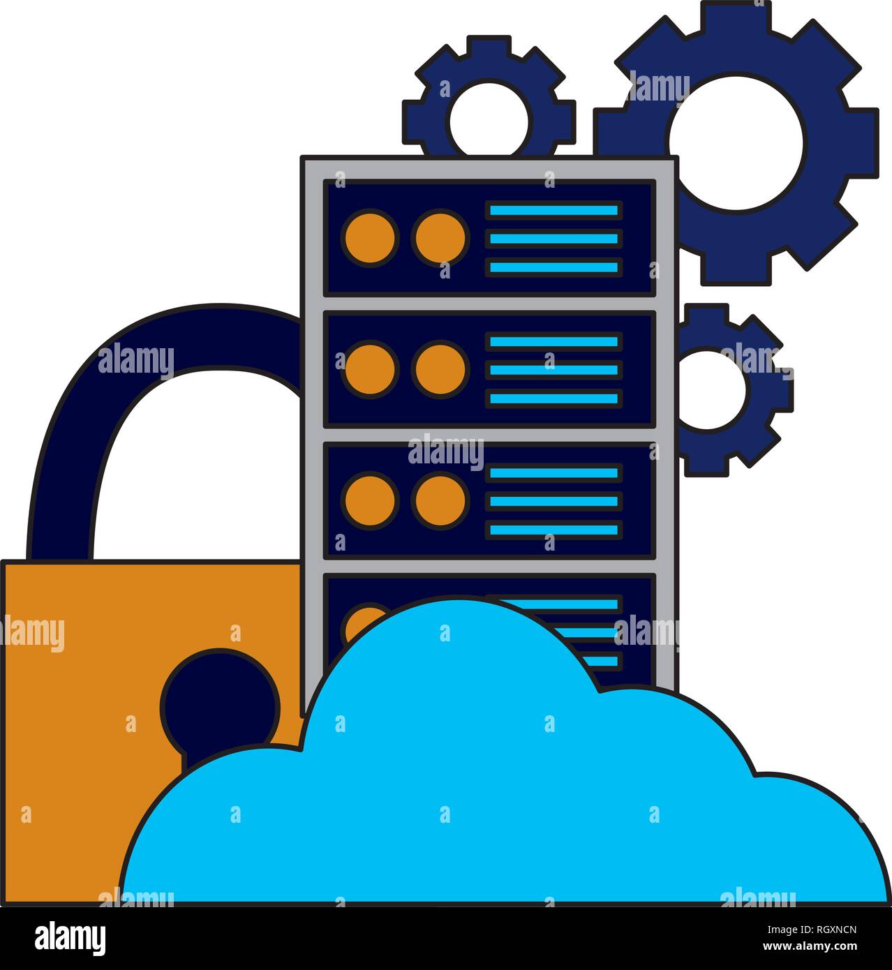 cloud computing cpu security settings Stock Vector Image & Art - Alamy