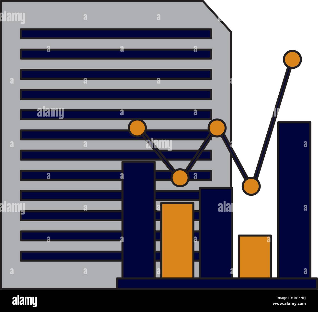business office document chart Stock Vector Image & Art - Alamy