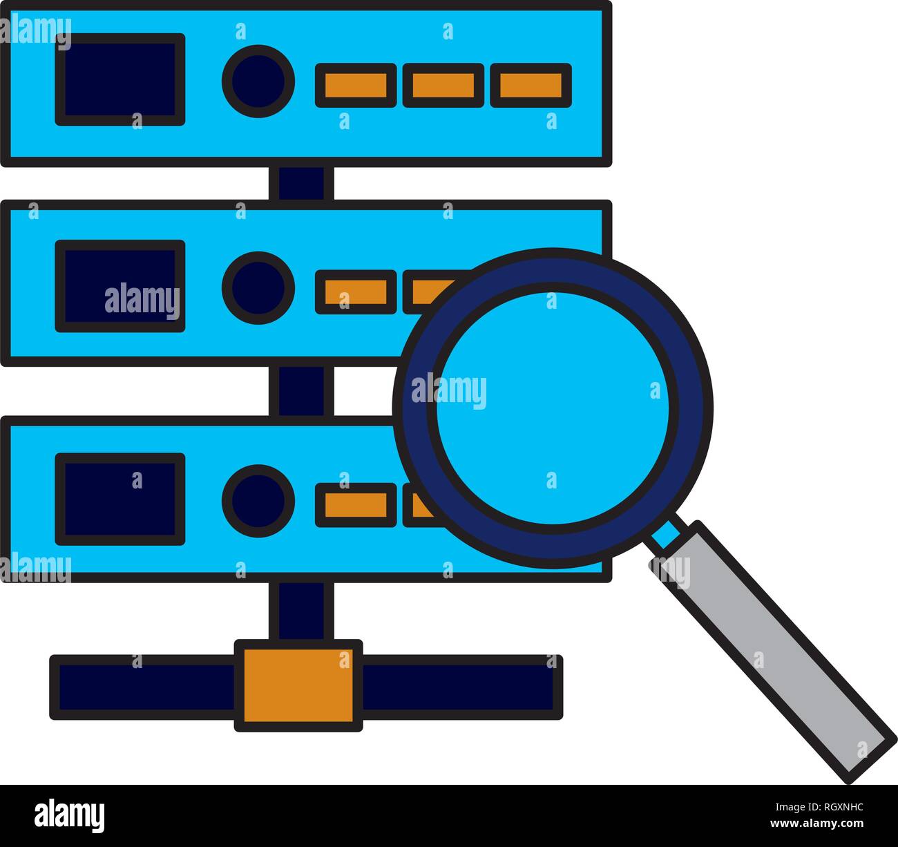 Searching database Stock Vector Images - Alamy
