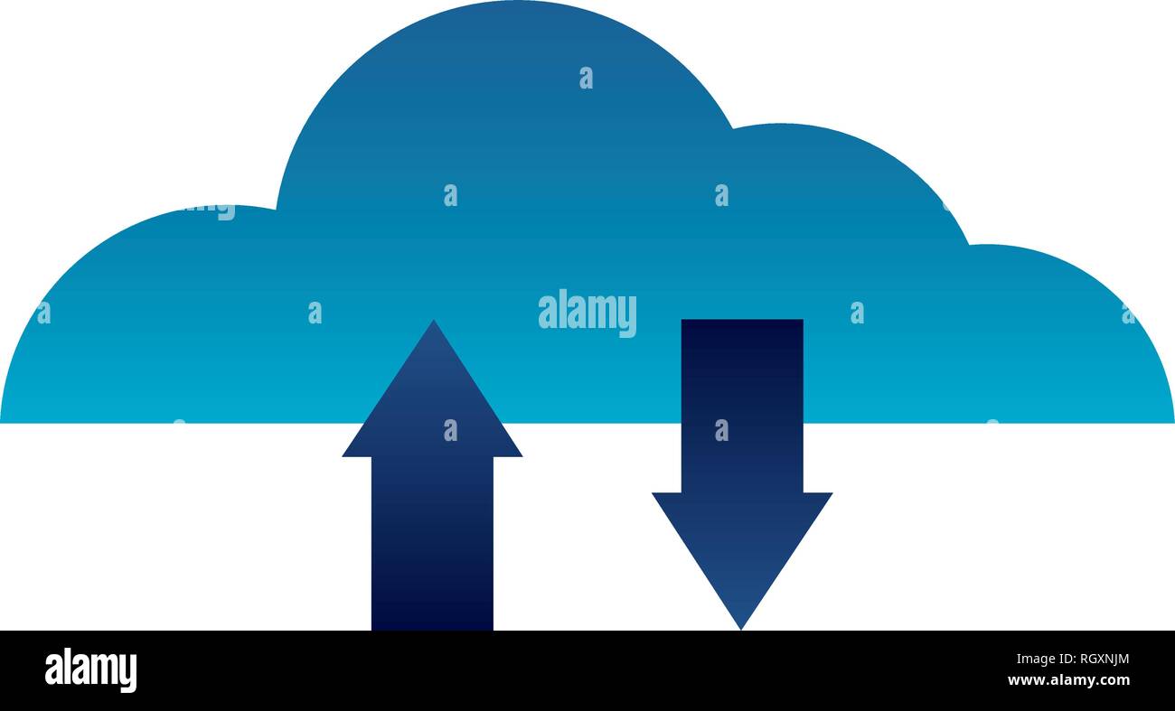 cloud computing upload and download Stock Vector Image & Art - Alamy