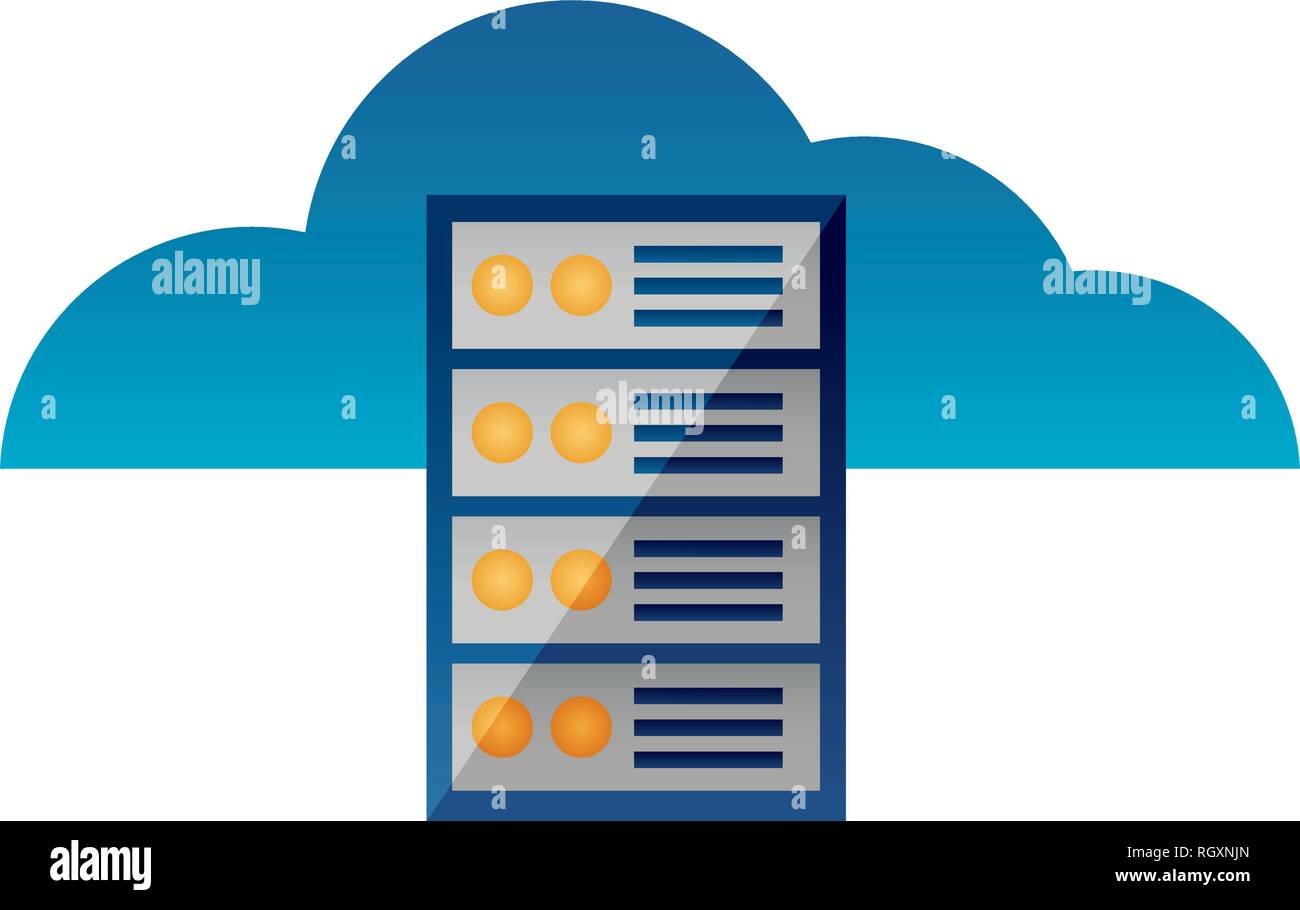 cloud computing computer case storage Stock Vector Image & Art - Alamy