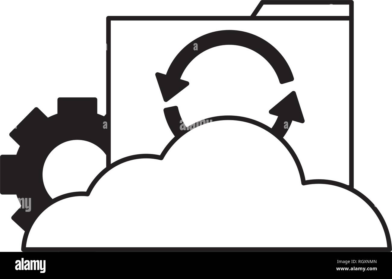 Setting computer folder isolated hi-res stock photography and images ...