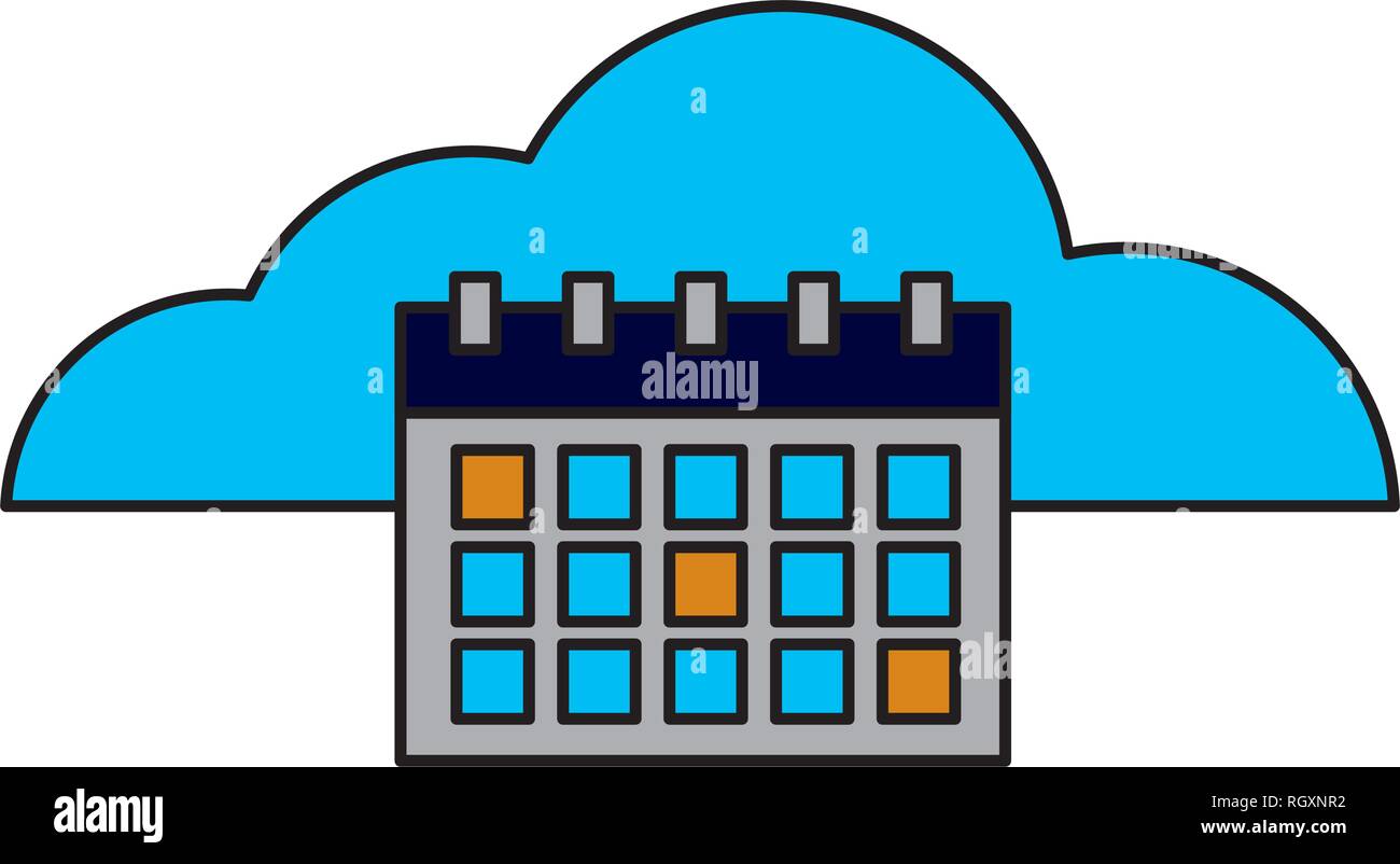 cloud computing calendar reminder plan Stock Vector Image & Art - Alamy