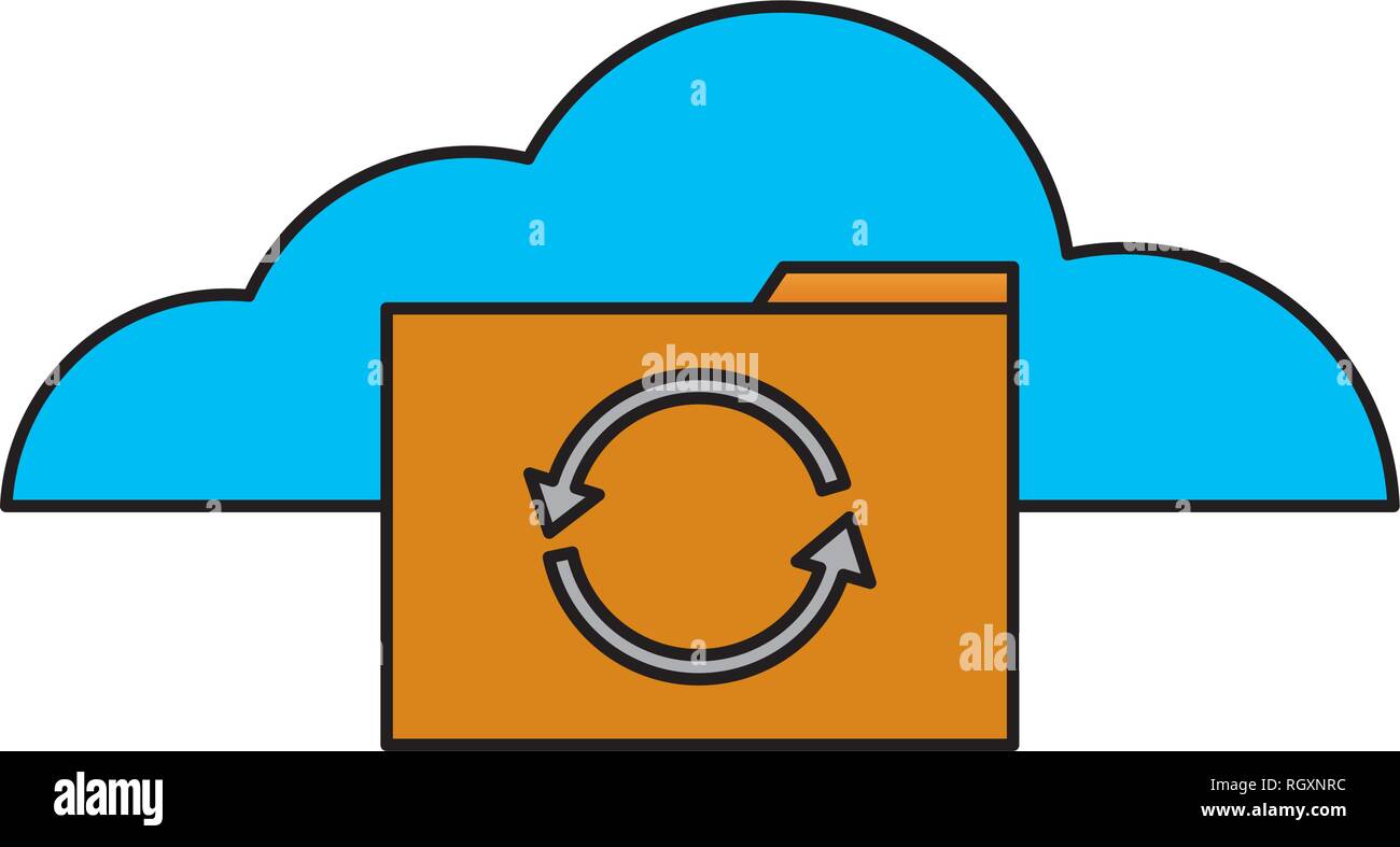 cloud computing folder Stock Vector Image & Art - Alamy