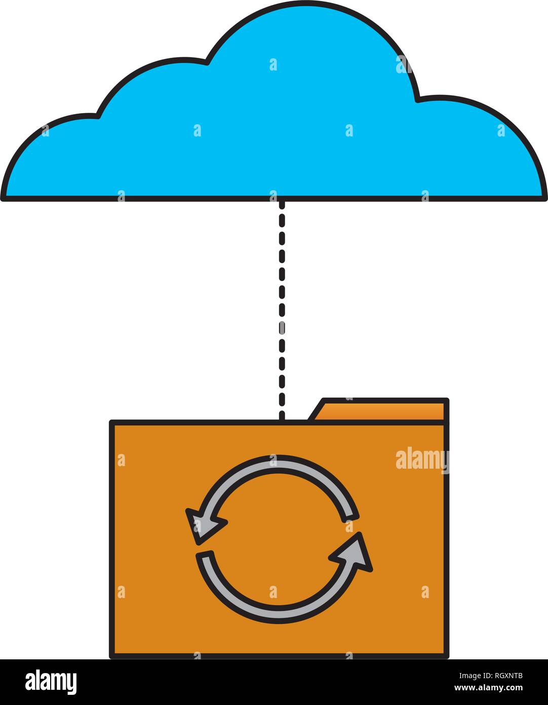 cloud computing folder Stock Vector Image & Art - Alamy