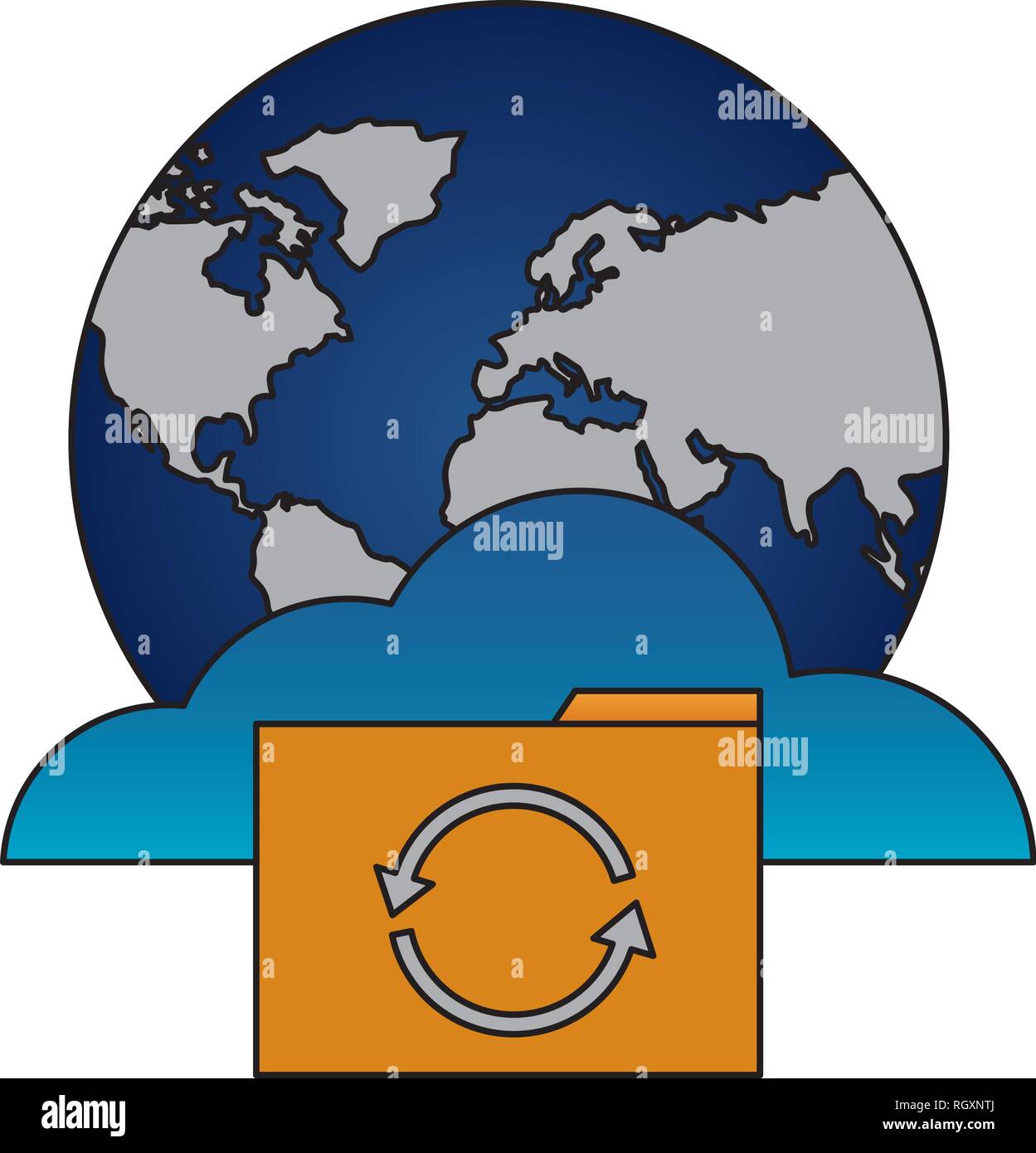 Setting computer folder isolated hi-res stock photography and images - Alamy