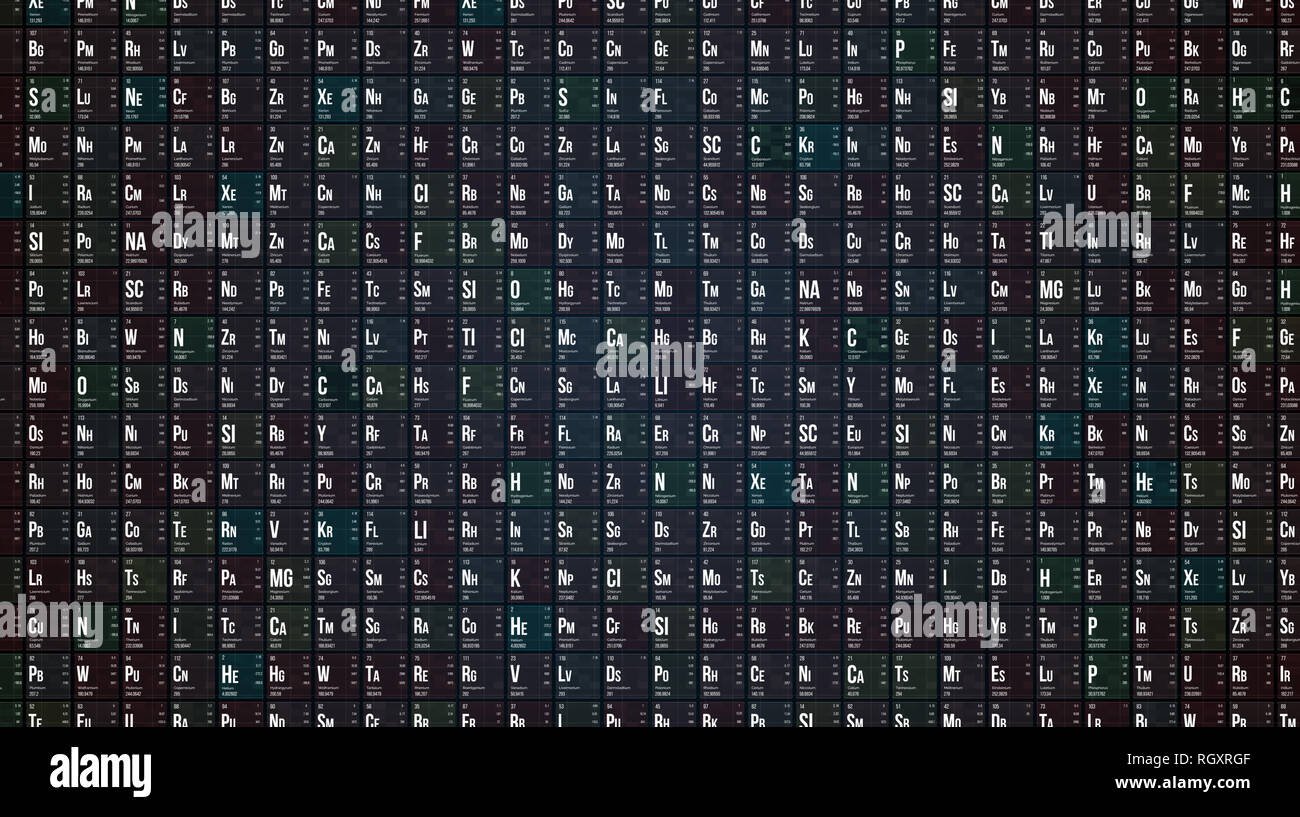 Periodic Table Of Elements Background Stock Photo - Alamy