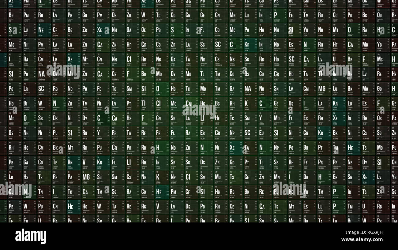 Periodic Table Of Elements Background Stock Photo - Alamy
