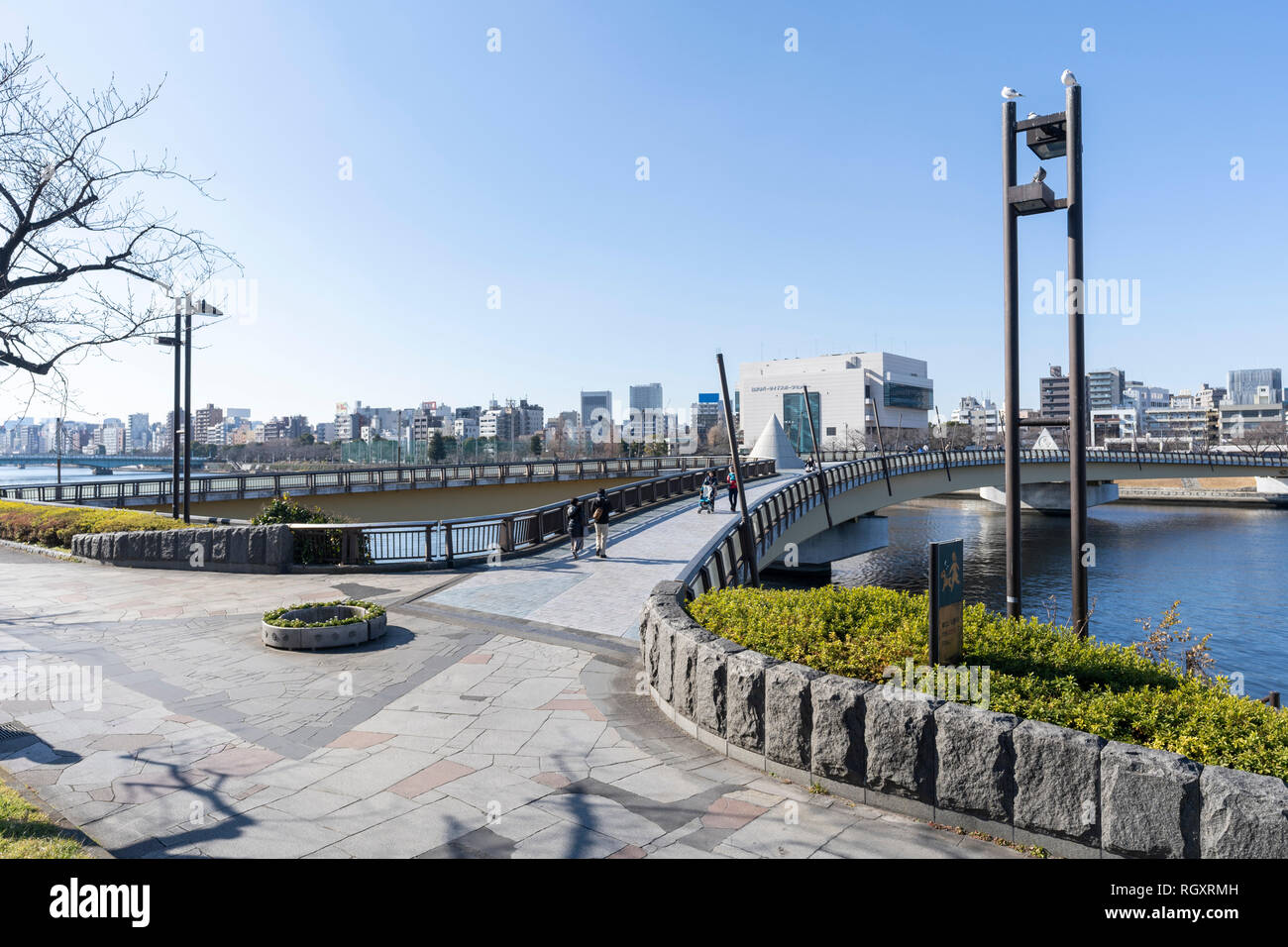 Sakura Bridge, Sumida River, Sumida-Ku, Tokyo, Japan Stock Photo - Alamy