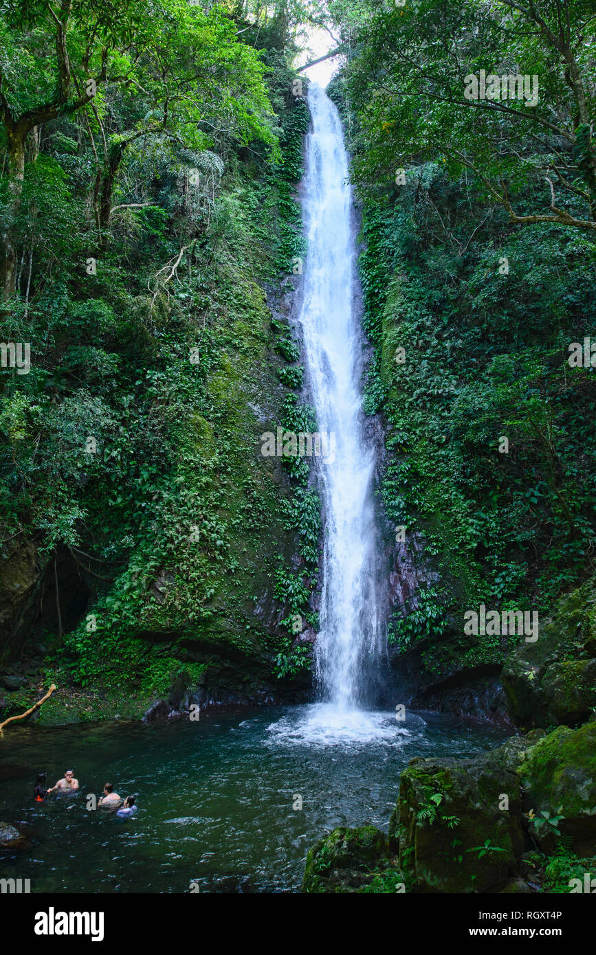 Beautiful Kabigan Falls, Pagudpud, Ilocos Norte, Philippines Stock ...