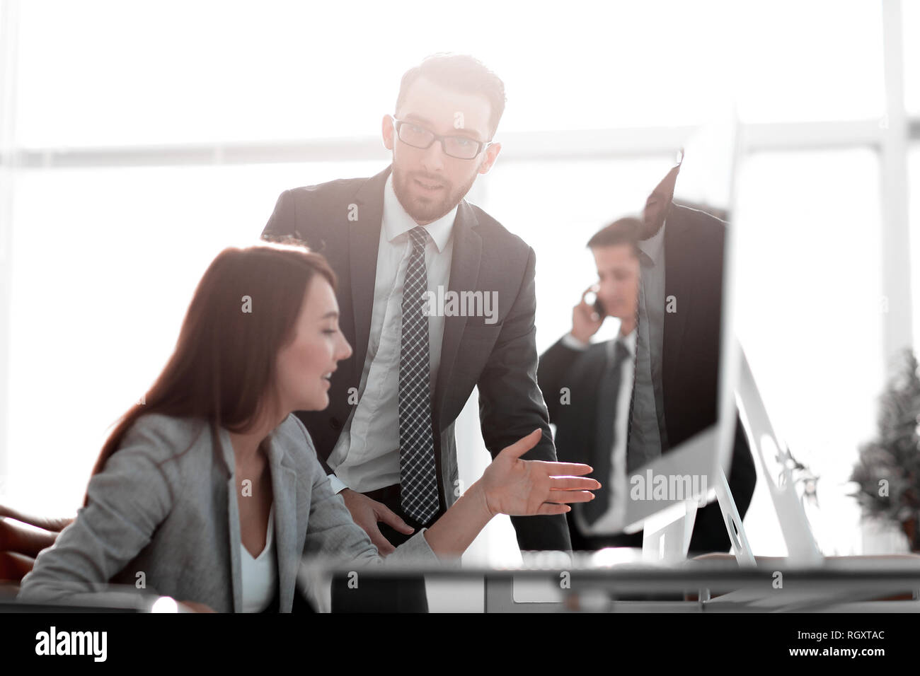 Woman attending job interview hi-res stock photography and images - Alamy