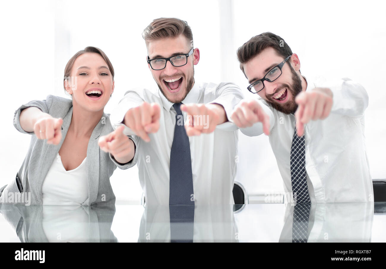 group of successful young men pointing at you Stock Photo - Alamy