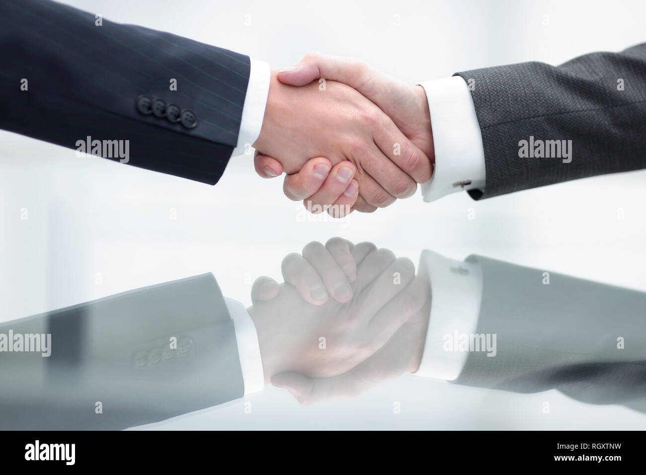 Business men making handshake. Business concept Stock Photo - Alamy
