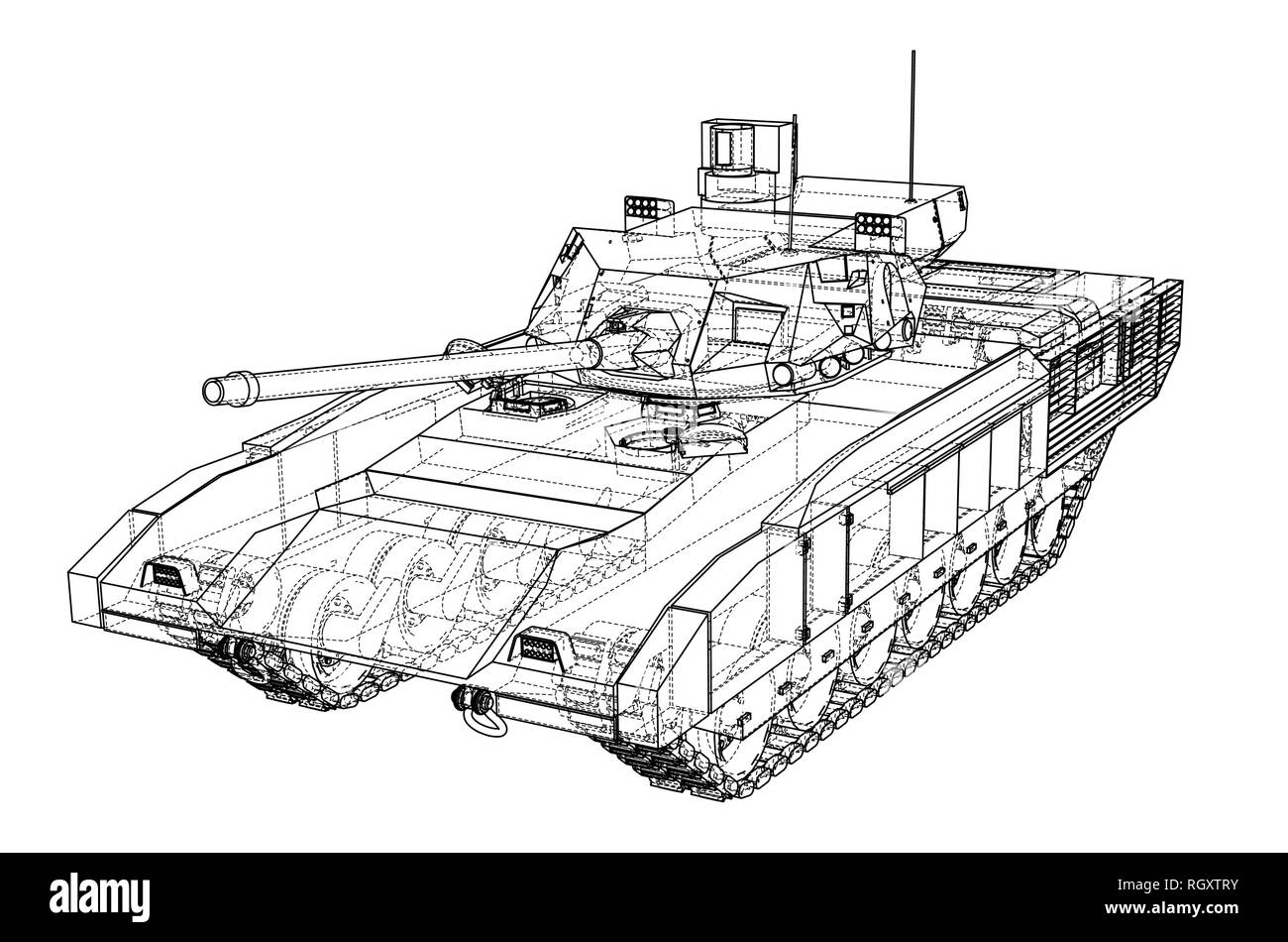 Blueprint of realistic tank Stock Vector Image & Art - Alamy