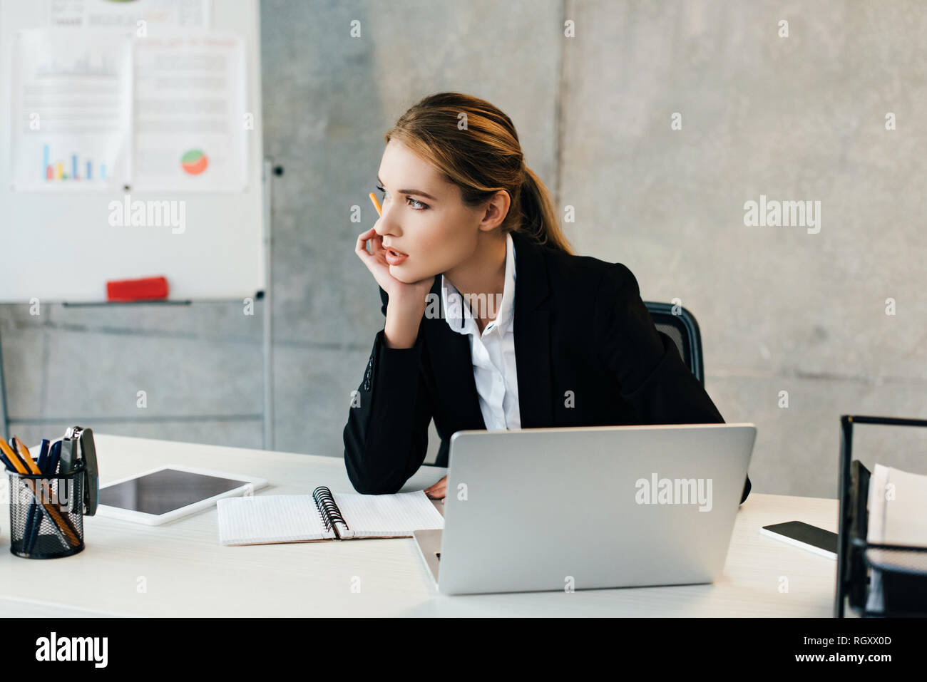 Propping the head hi-res stock photography and images - Alamy