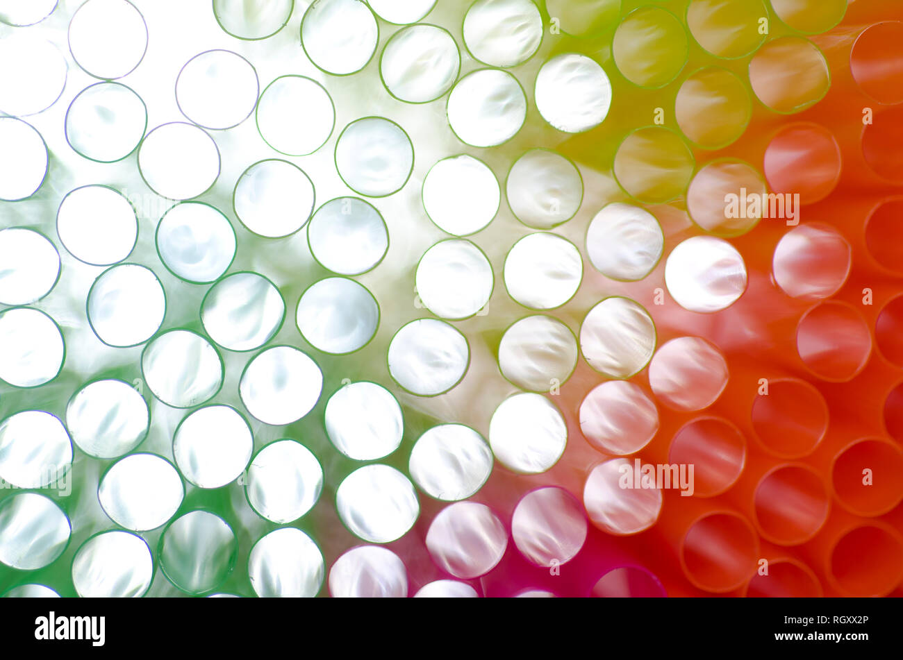 illuminated Colorful Straws Holes Stock Photo - Alamy