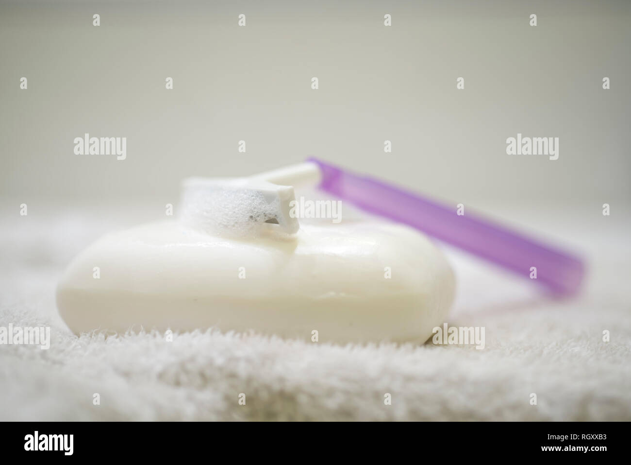 Soap and Razor Stock Photo - Alamy