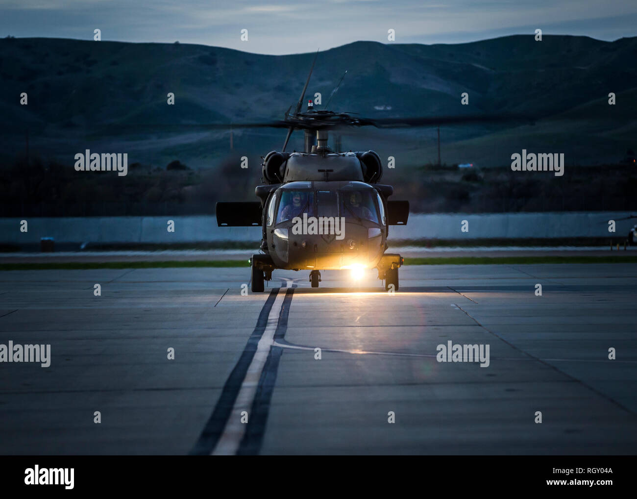A U.S. Army UH-60M Black Hawk helicopter assigned to the 225th Aviation ...