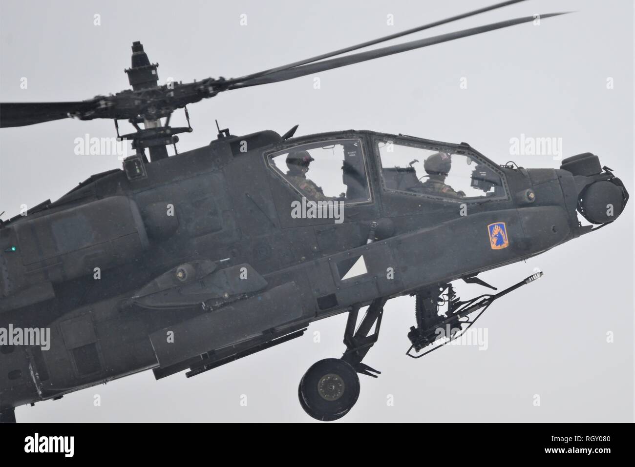 A U.S. Army Apache helicopter assigned to the 1st Battalion, 3rd ...