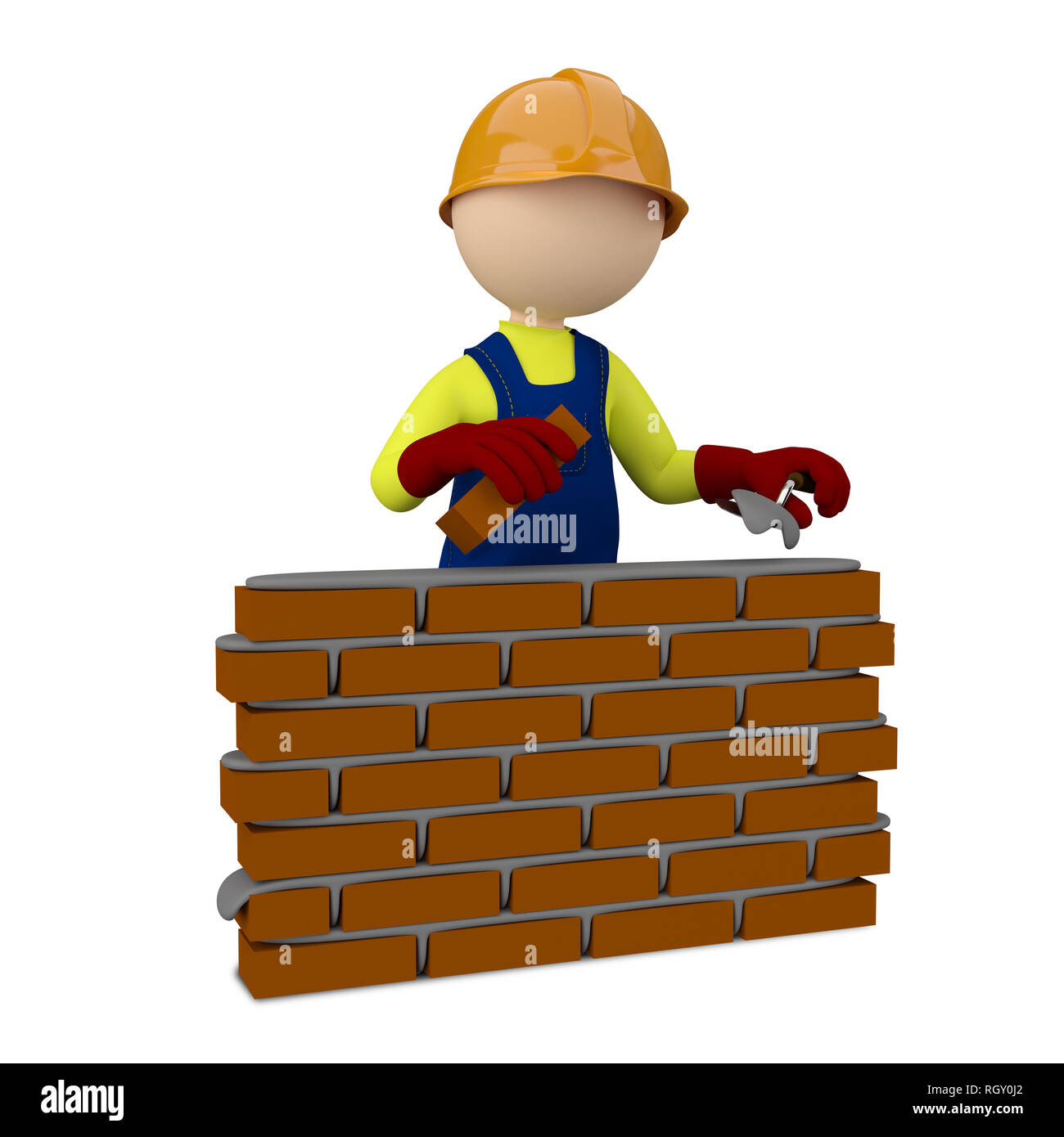 Laying Bricks Clipart