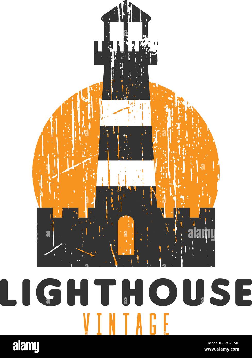 Old light lighthouse Stock Vector Images - Alamy