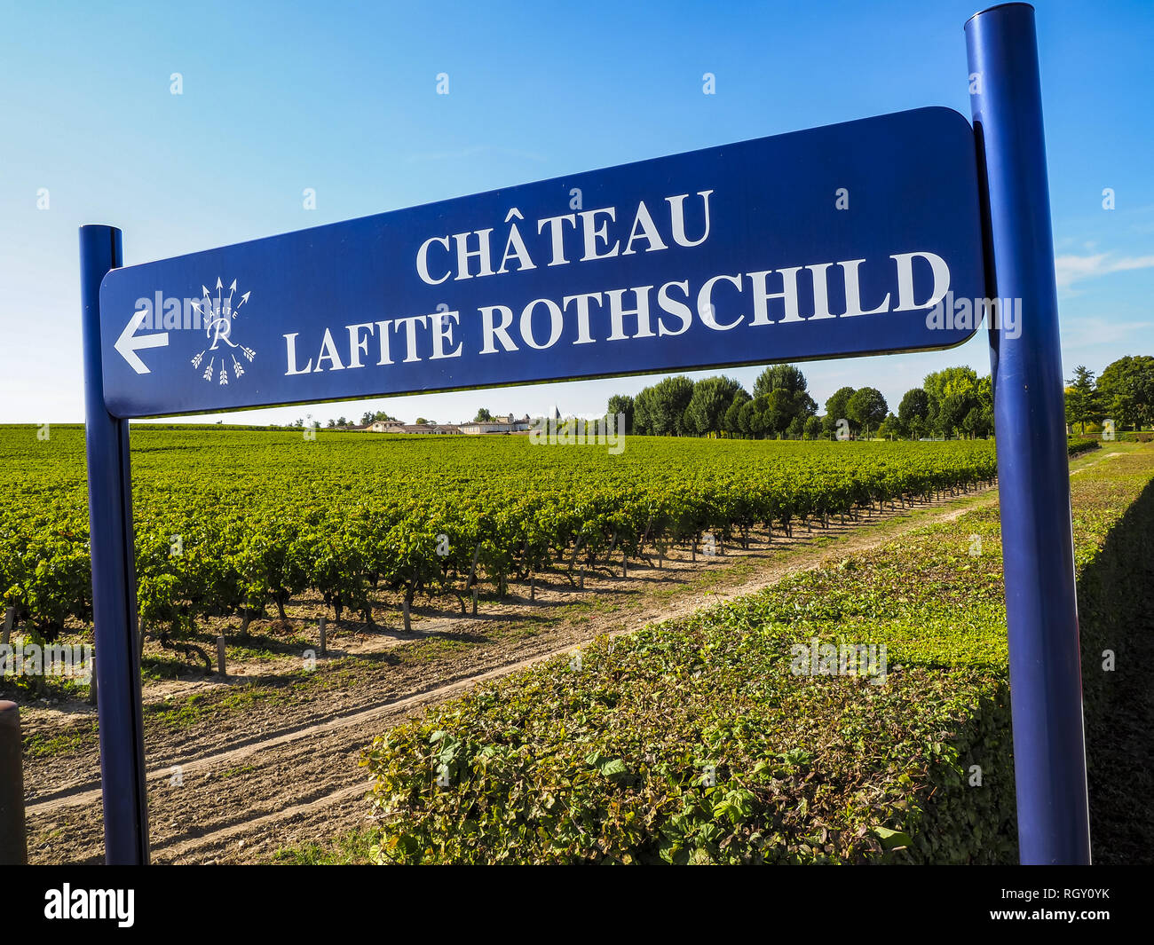 Chateau Lafite Rothschild Stock Photo - Alamy
