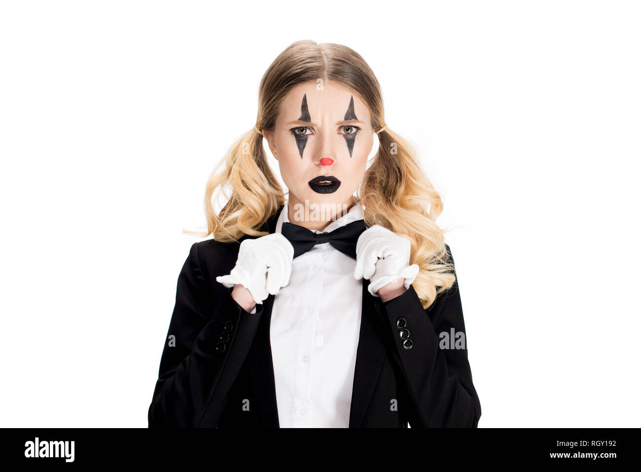 Sad face clown hi-res stock photography and images - Alamy