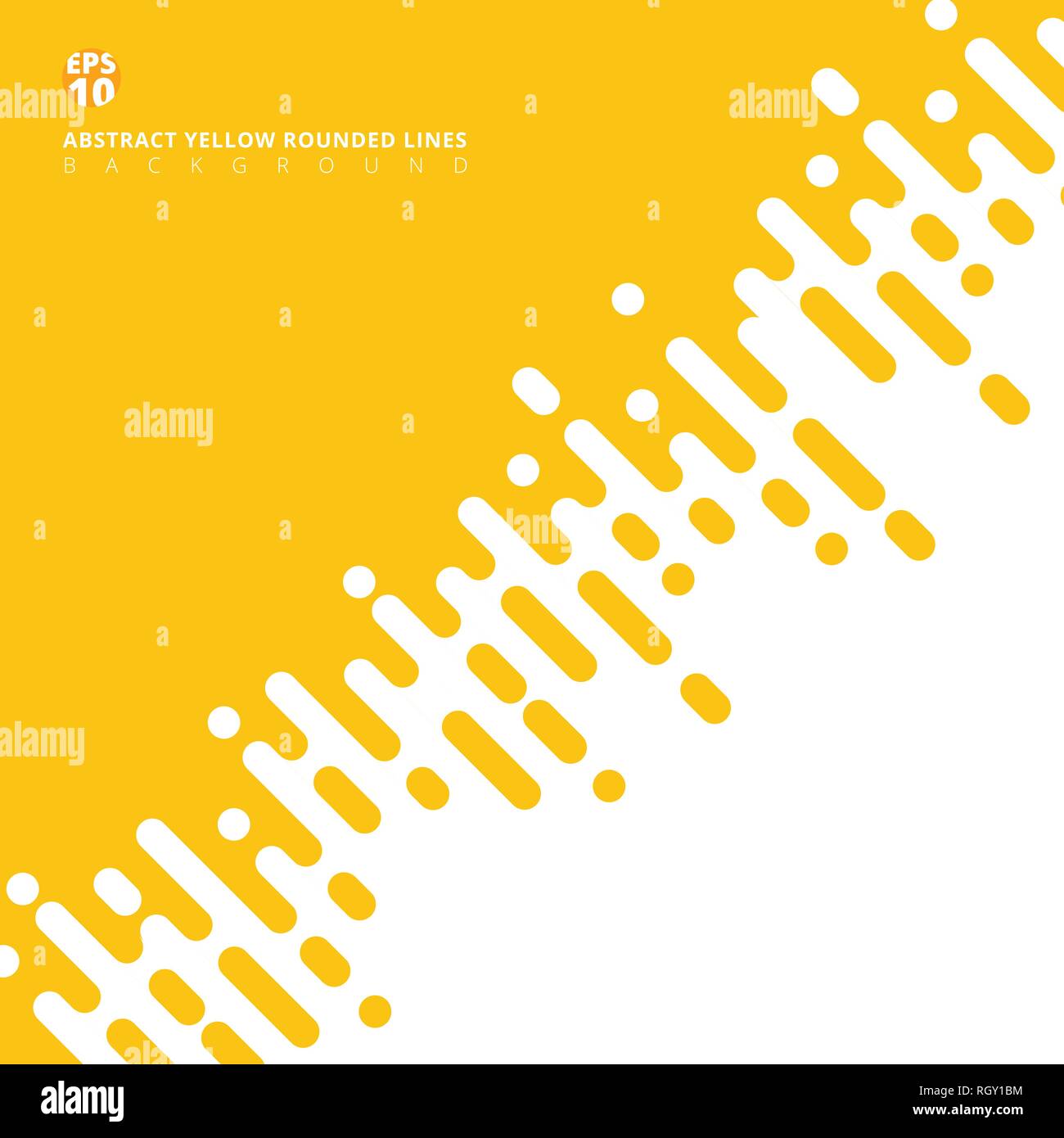 Abstract diagonal yellow mustard Rounded Lines Halftone Transition ...