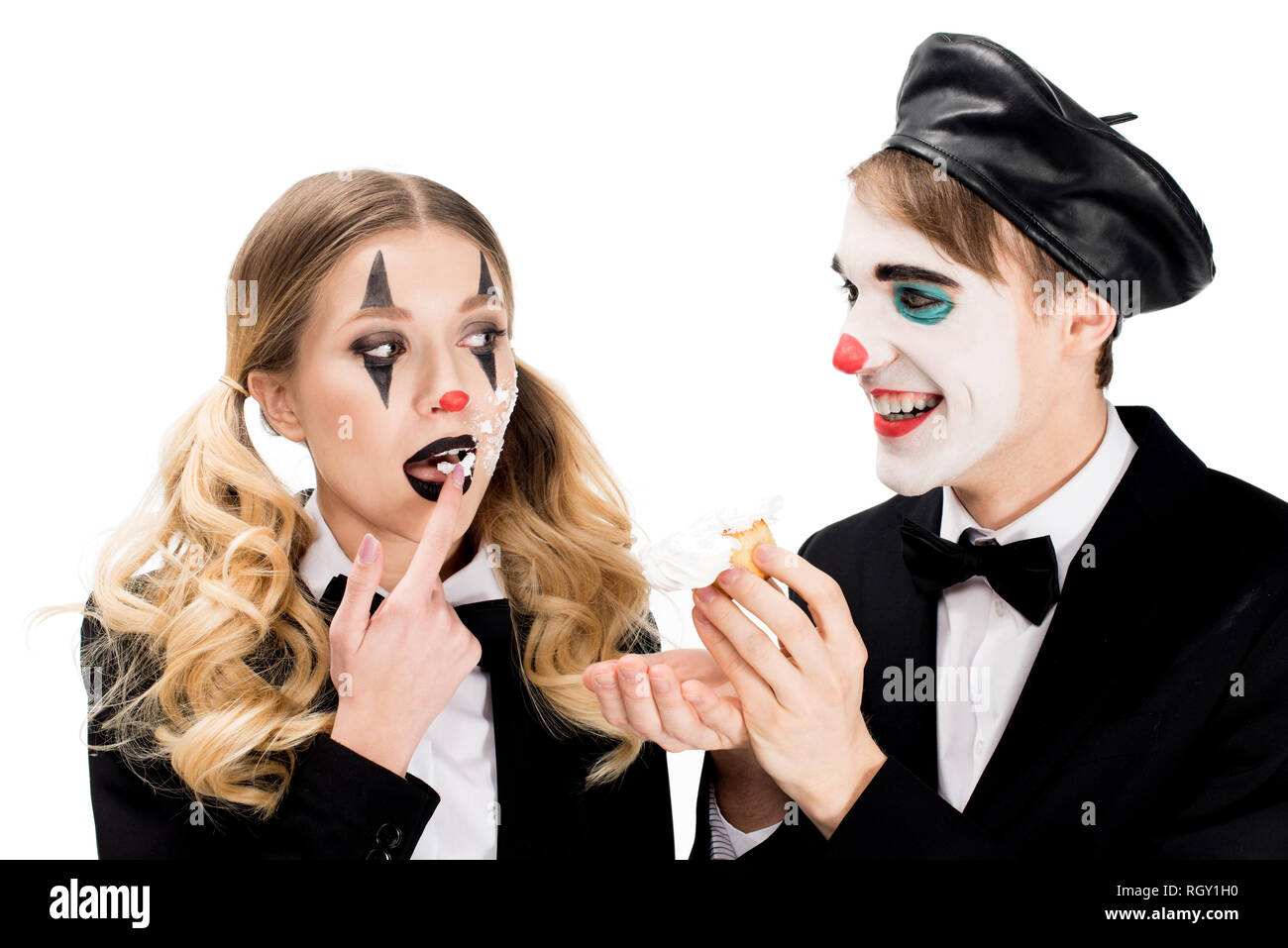 Man woman face off hi-res stock photography and images - Alamy