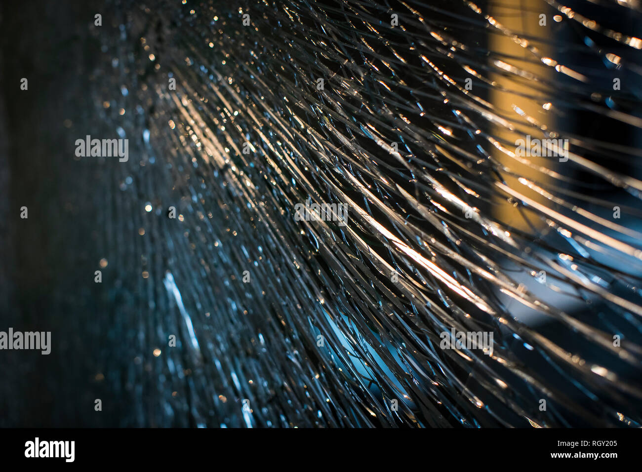Background of broken transparent window glass close-up Stock Photo - Alamy
