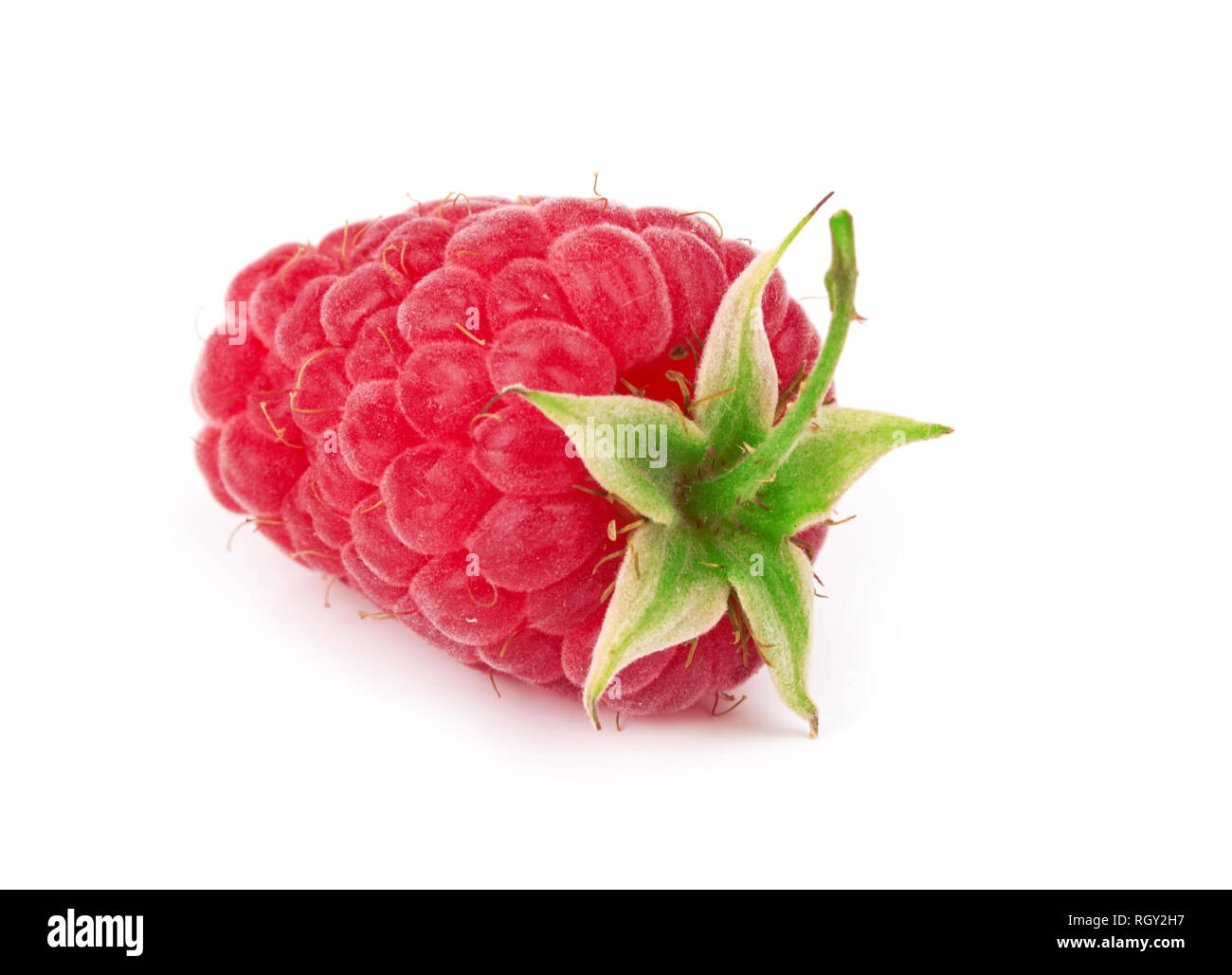 Raspberry isolated on a white background Stock Photo - Alamy