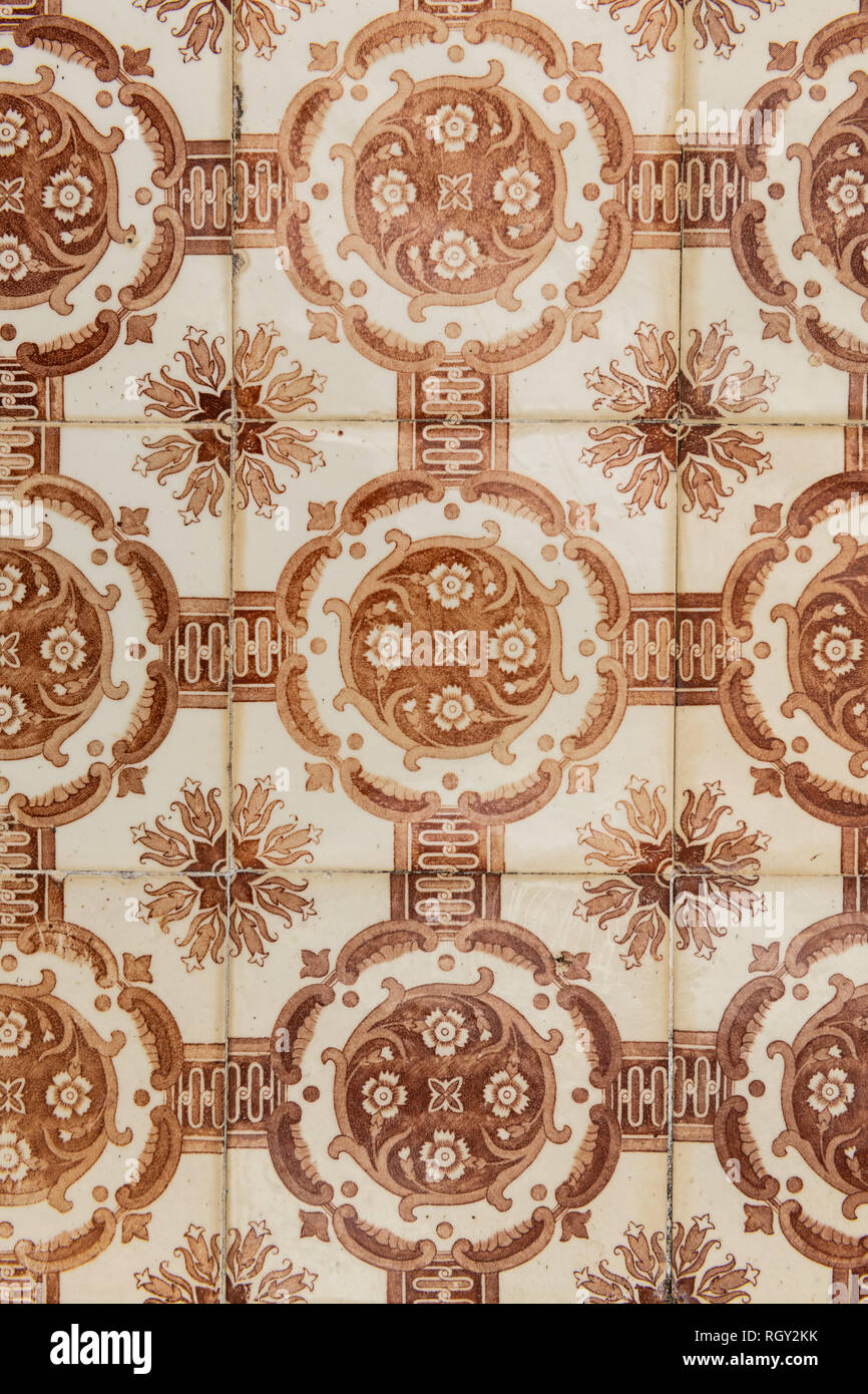 traditional hand painted tiles in Portugal Stock Photo - Alamy