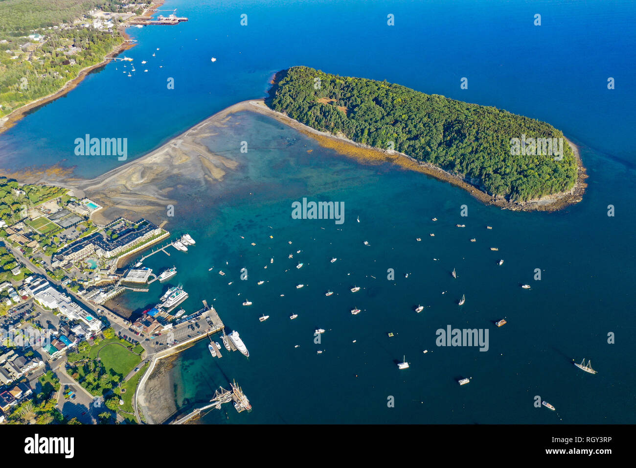 Bar Island Land Bridge, Bar Island, Bar Harbor, Maine, USA Stock Photo ...