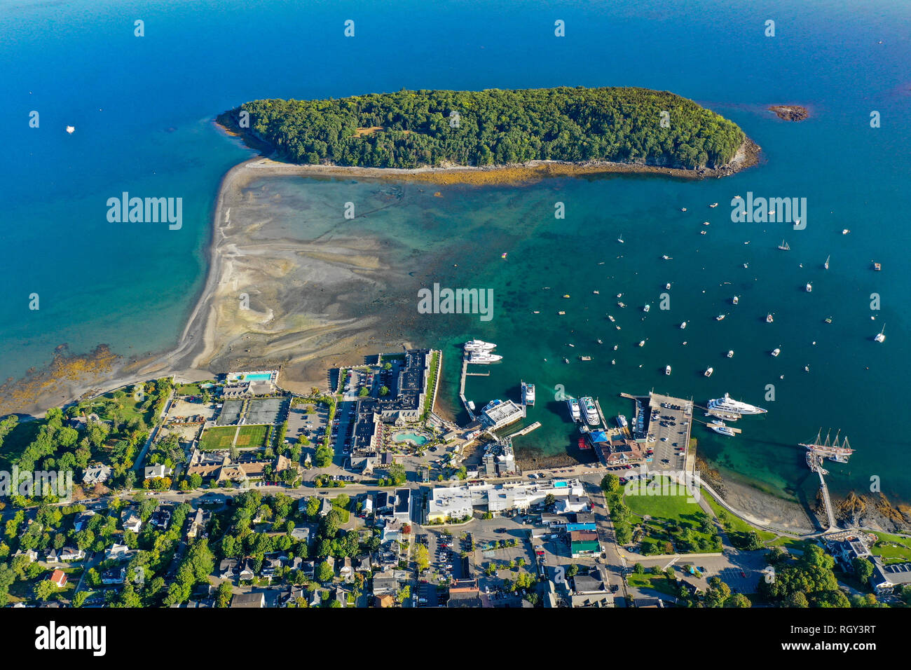 Bar Island Land Bridge, Bar Island, Bar Harbor, Maine, USA Stock Photo ...