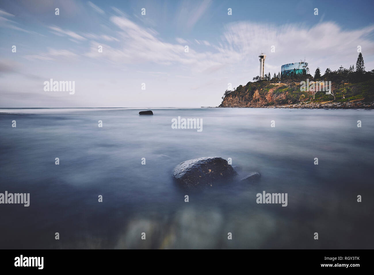 Point Cartwright Lighthouse, Mooloolaba, Queensland Stock Photo - Alamy