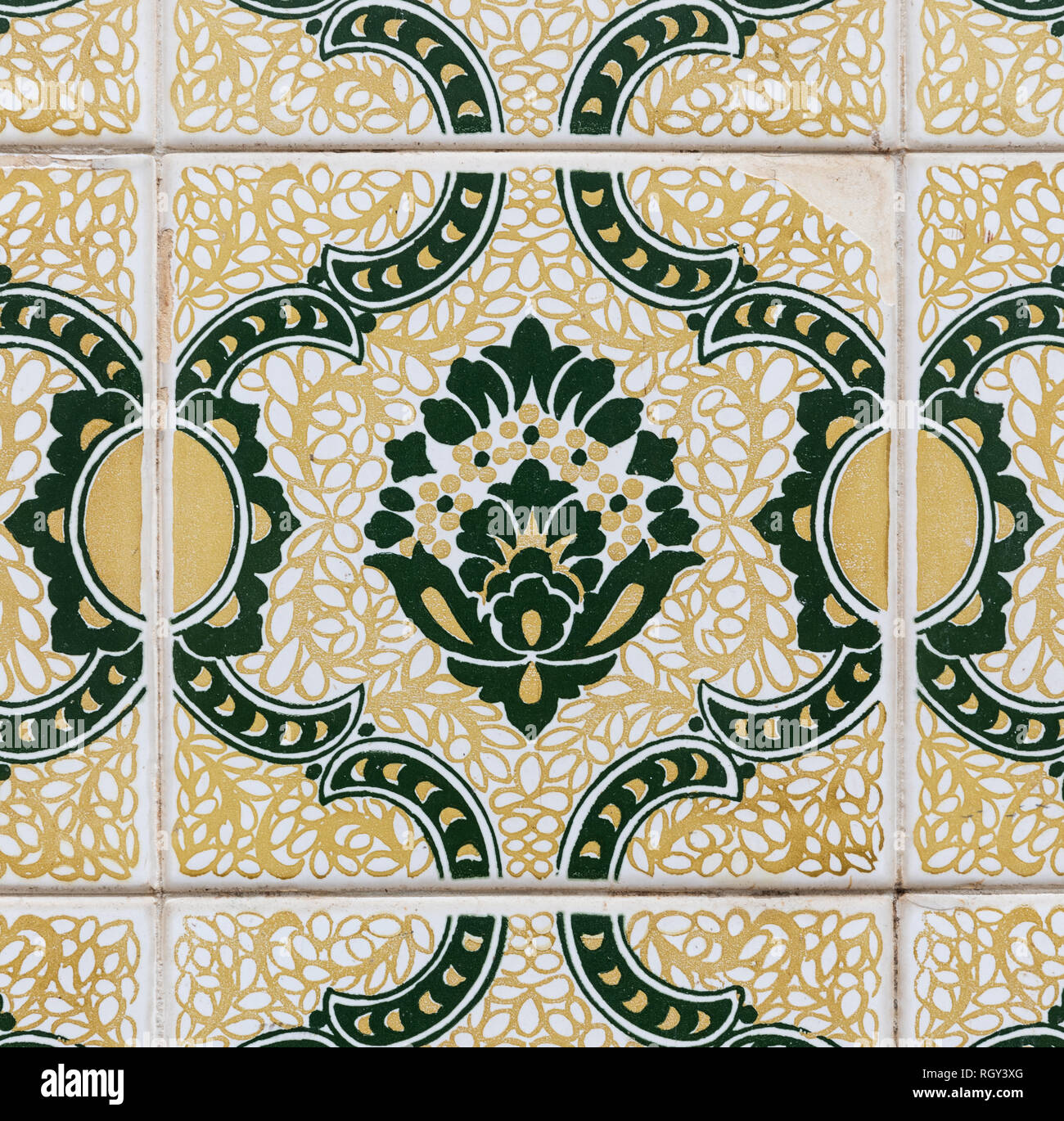 traditional hand painted tiles in Portugal Stock Photo - Alamy