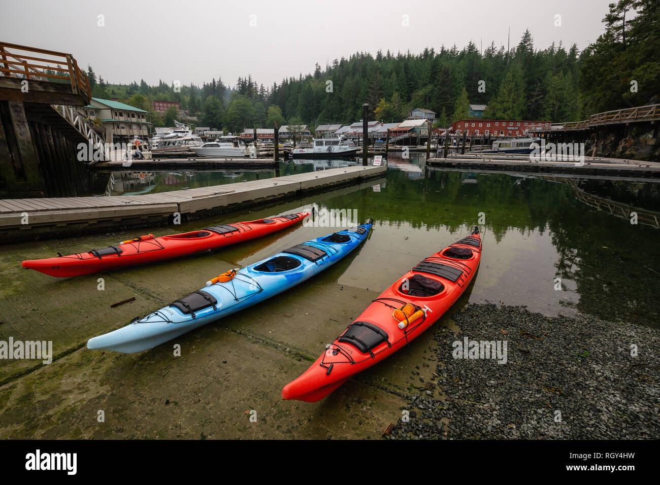 Telegraph Cove, Vancouver Island, BC, Canada - August 20, 2018 ...
