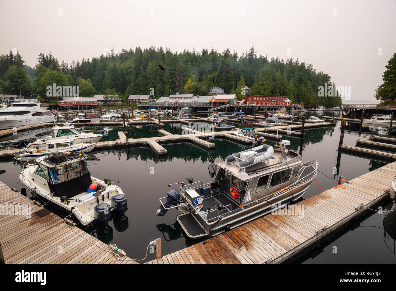 Telegraph Cove, Vancouver Island, BC, Canada - August 20, 2018 ...