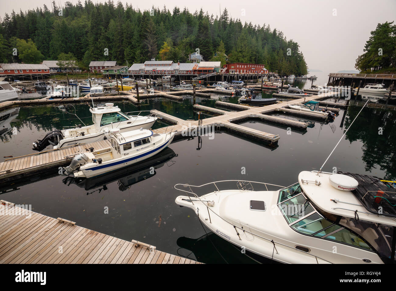 Telegraph Cove, Vancouver Island, BC, Canada - August 20, 2018 ...