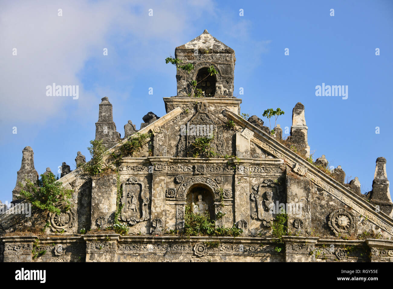 The UNESCO World Heritage Paoay (St. Augustine) Church, Paoay, Ilocos Norte, Philippines Stock ...