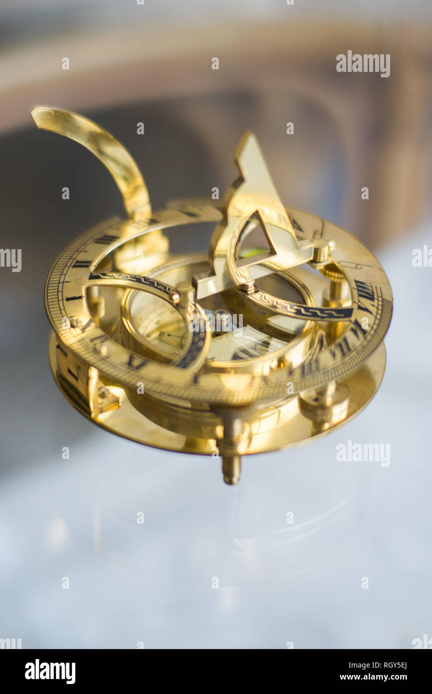 Old naval compass hi-res stock photography and images - Alamy