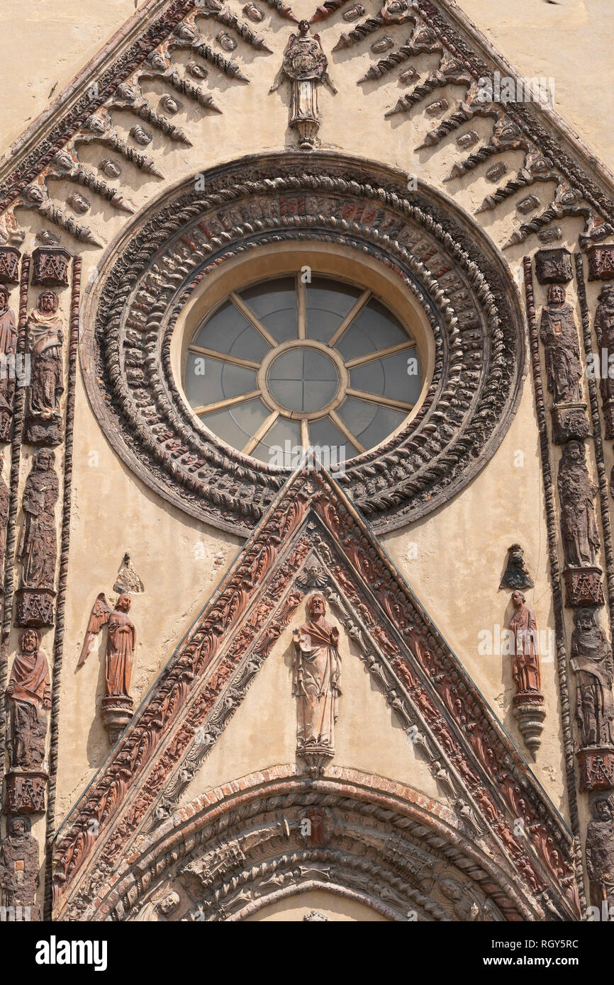 Chivasso, Turin, Piedmont, italy: facade of the medieval cathedral ...