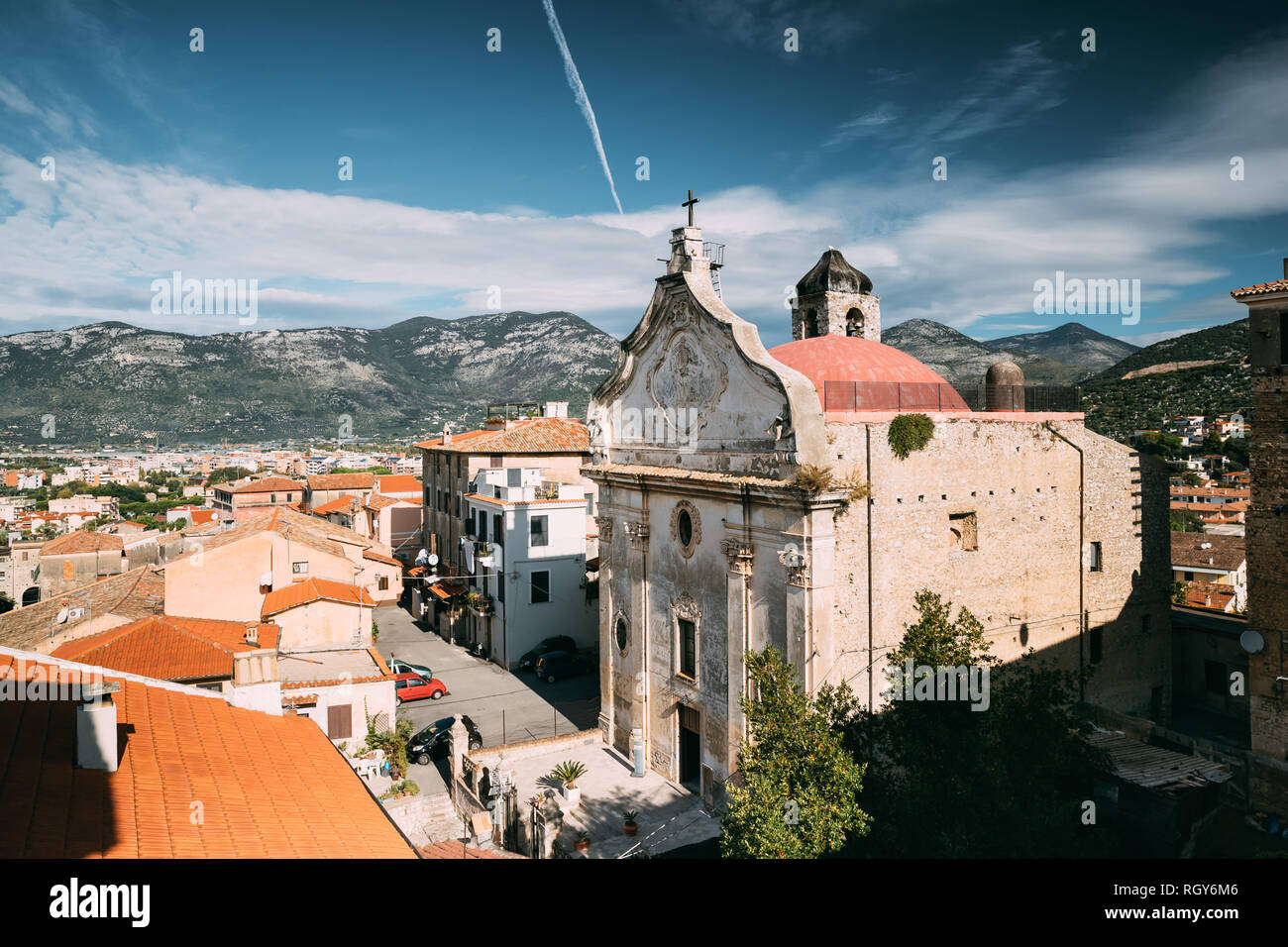 Terracina, Italy. Church Of Purgatory In Baroque Style Built On Site Of ...