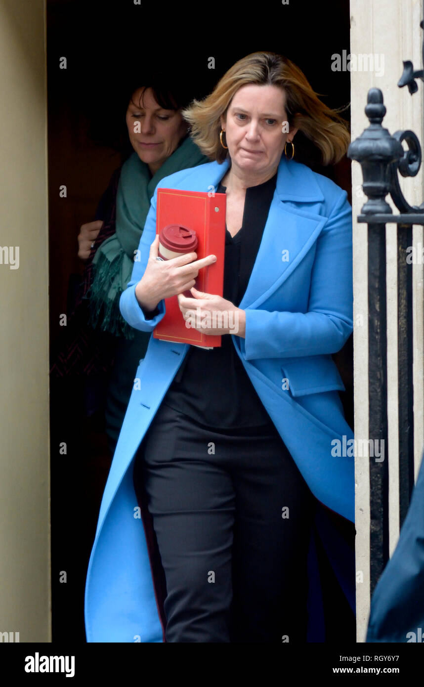 Amber Rudd MP (Secretary of State for Work and Pensions) leaving a ...