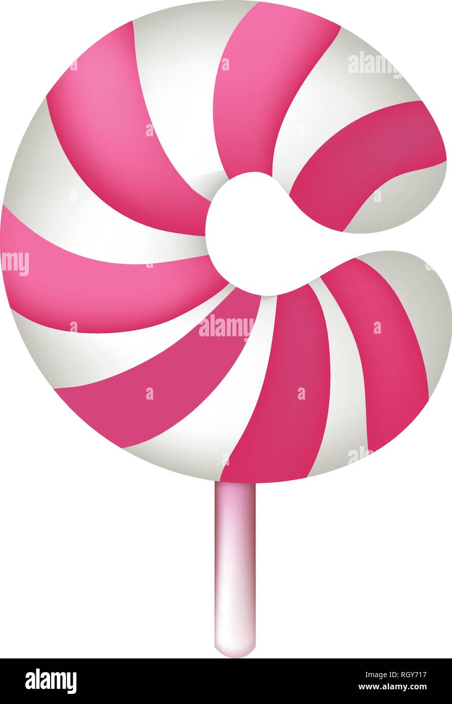 Mint hard candy cane vector alphabet collection striped in Christmas ...